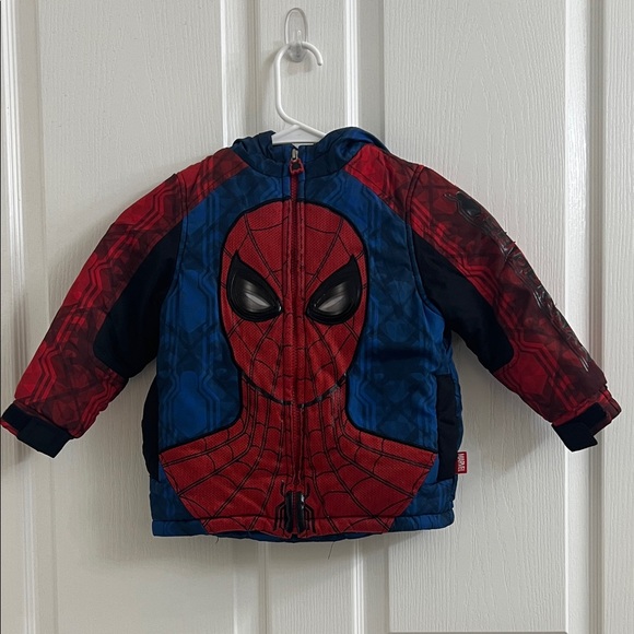 Disney | Jackets & Coats | Spiderman Boys Jacket Red And Blue | Poshmark